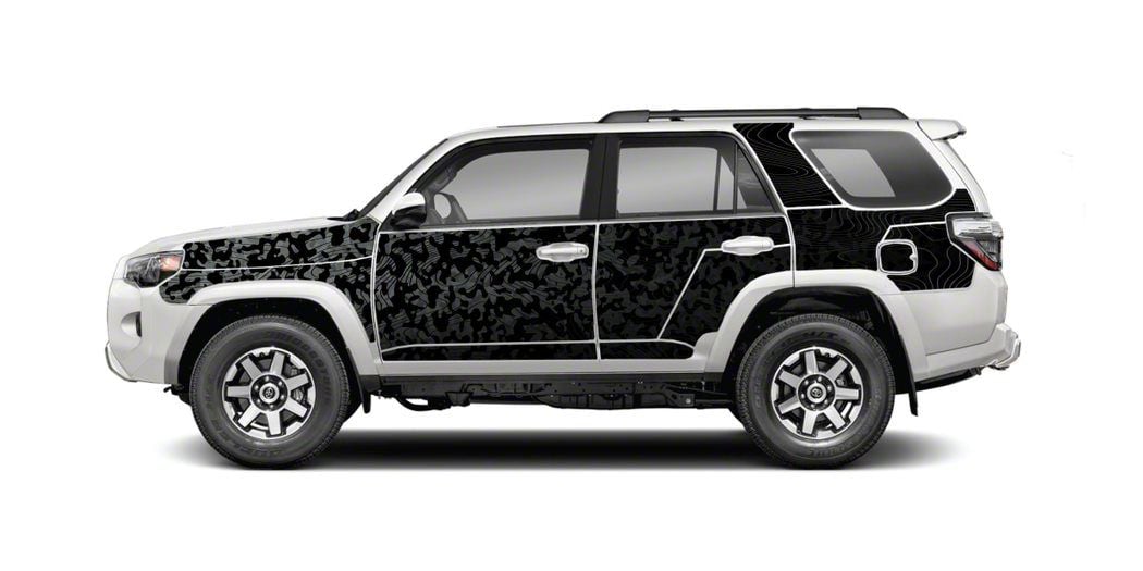 MEK Magnet Toyota 4-Runner Removable Body Armor; Ghost Camo Black 7515 ...