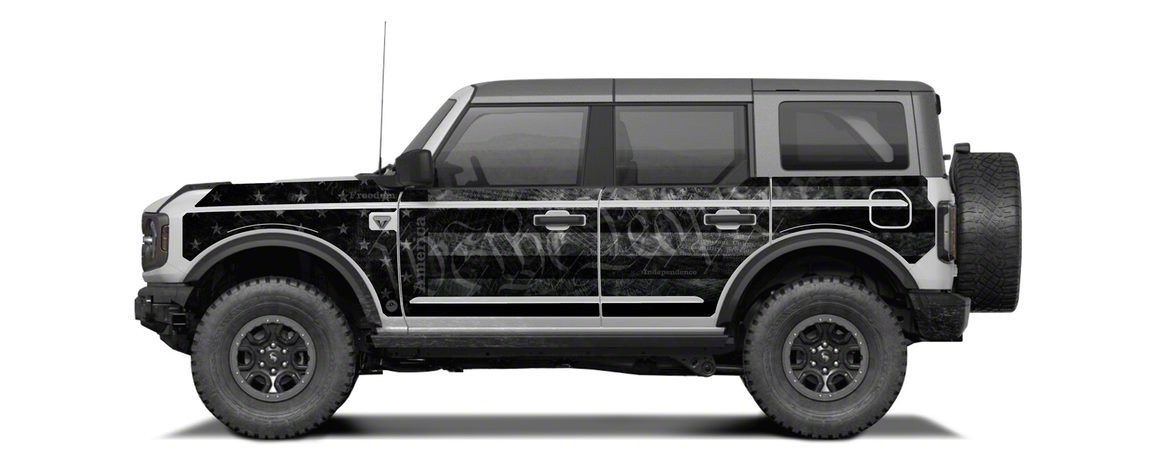 Mek Magnet Bronco Magnetic Body Armor; Black Flag 9407 (21-24 Bronco 4 ...