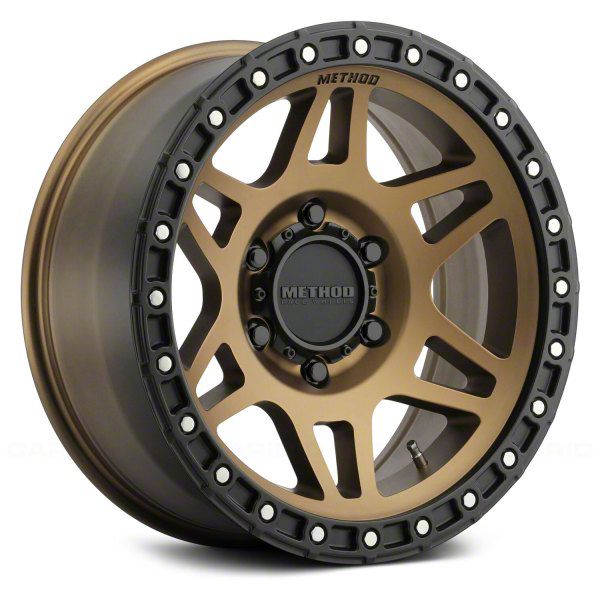 Method Race Wheels Bronco MR312 Bronze with Matte Black Lip 6-Lug Wheel ...