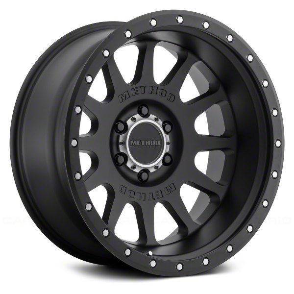 Method Race Wheels Bronco MR605 NV Matte Black 6-Lug Wheel; 20x10 ...