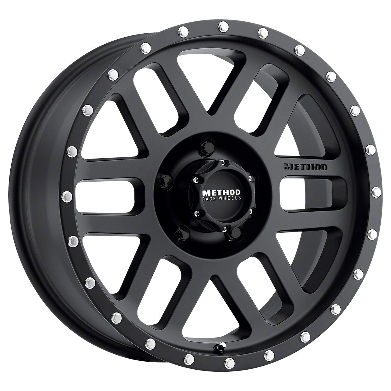 Method Race Wheels Jeep Wrangler MR306 Mesh Matte Black Wheel; 18x9 ...