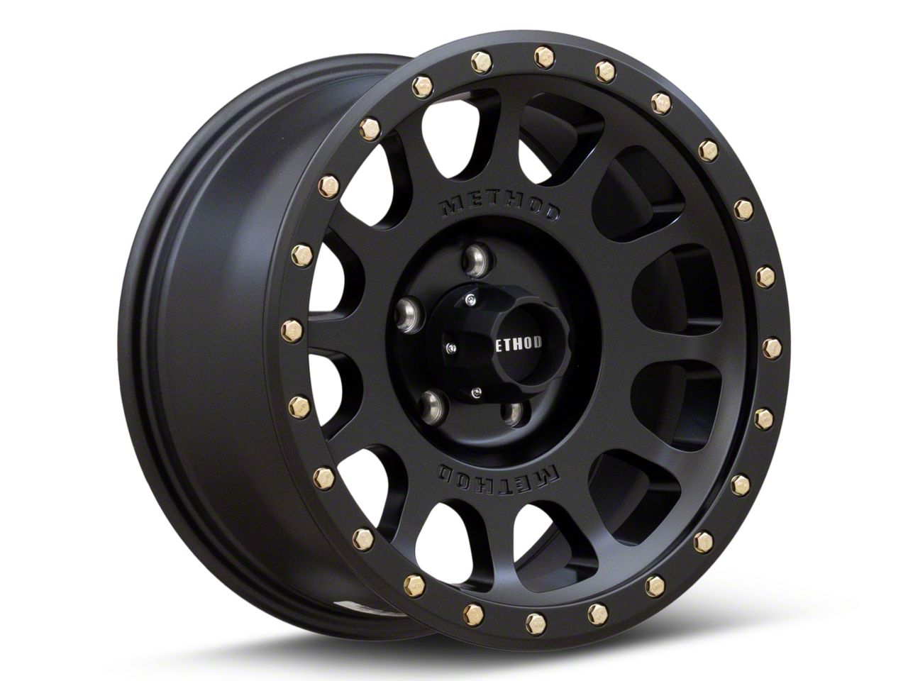 Method Race Wheels Jeep Wrangler MR305 NV Matte Black Wheel; 16x8; 0mm ...
