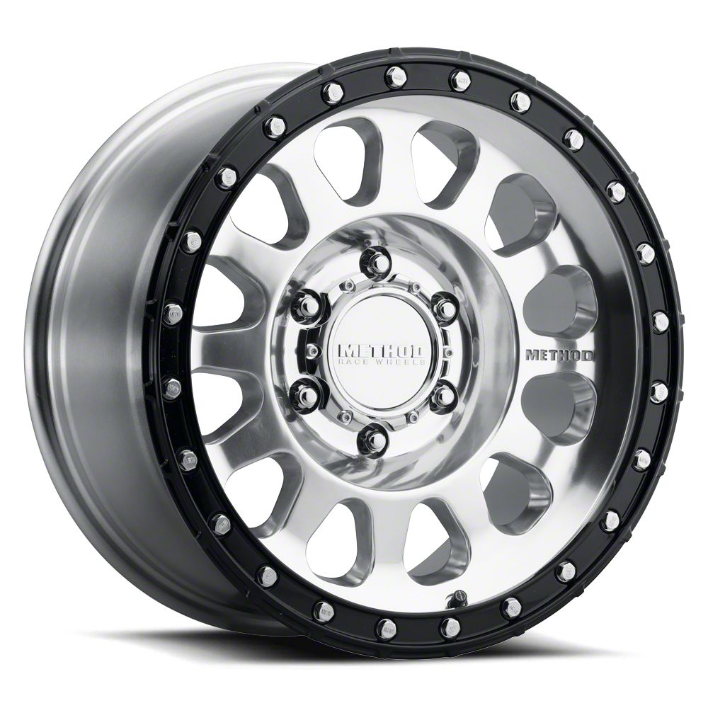 Method Race Wheels Tacoma MR315 Polished with Gloss Black Lip 6-Lug ...