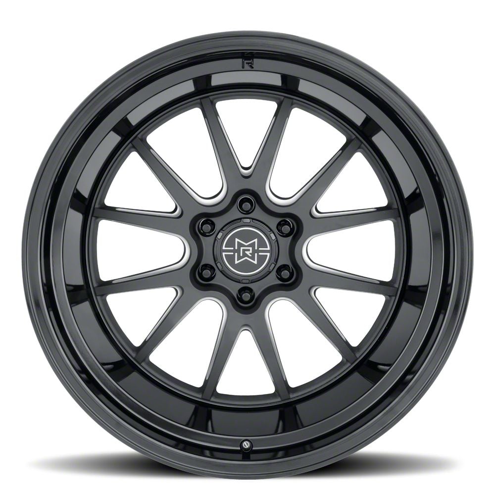 Method Race Wheels Titan MR802 Double Black Milled 6-Lug Wheel; 22x12 ...