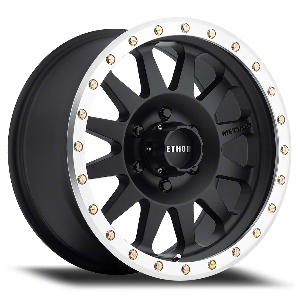 Method Race Wheels Bronco MR304 Double Standard Matte Black Machined 6 ...