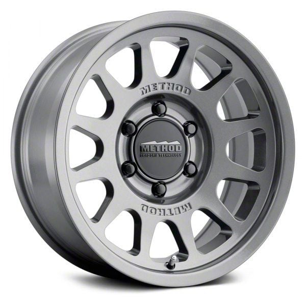 Method Race Wheels Bronco MR703 Bead Grip Gloss Titanium 6-Lug Wheel ...