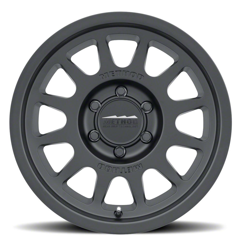 Method Race Wheels Bronco MR703 Bead Grip Matte Black 6-Lug Wheel; 16x8 ...