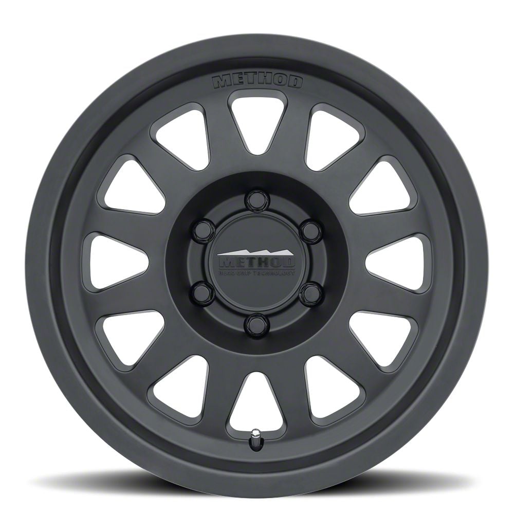 Method Race Wheels Bronco MR704 Bead Grip Matte Black 6-Lug Wheel; 16x8 ...