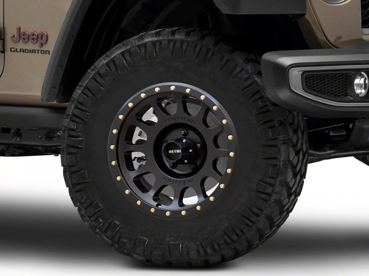 Method Race Wheels Jeep Gladiator MR305 NV Matte Black Wheel; 17x8.5 ...