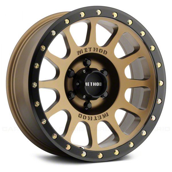 Method Race Wheels Jeep Wrangler MR305 NV Bronze with Matte Black Lip ...