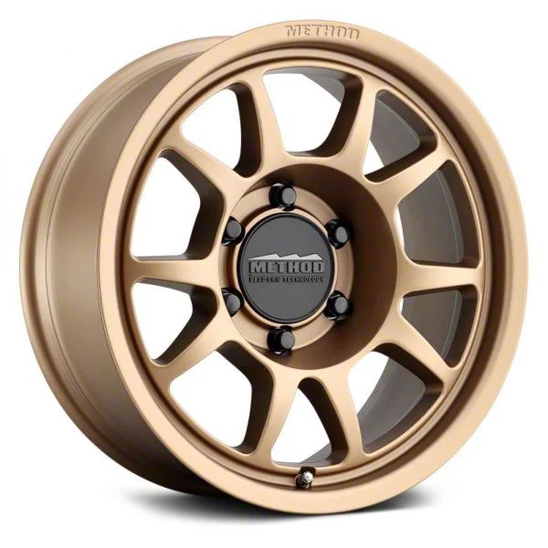 Method Race Wheels Jeep Wrangler MR702 Bead Grip Bronze Wheel; 17x8.5 ...