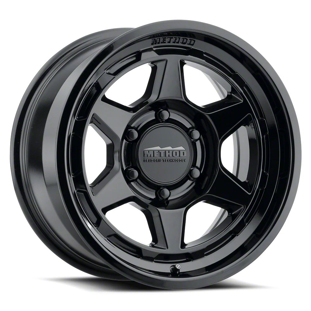 Method Race Wheels Jeep Wrangler MR708 Bead Grip Gloss Black Wheel ...