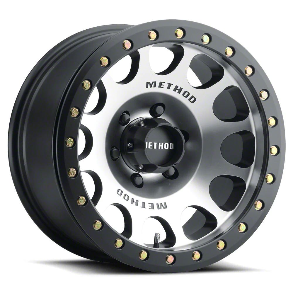 Method Race Wheels Tacoma MR105 Beadlock Machined with Matte Black Ring ...