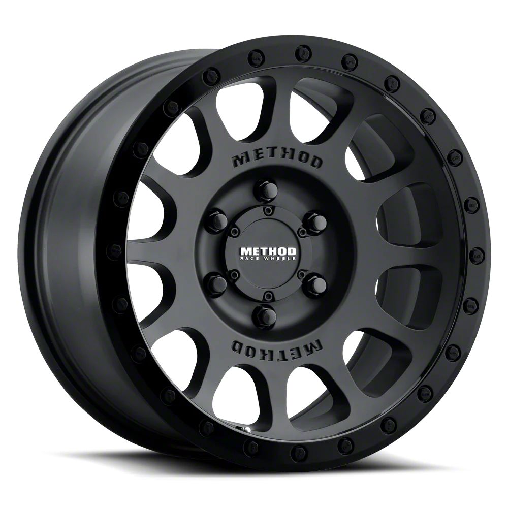 Method Race Wheels Tacoma MR305 NV Matte Black with Gloss Black Lip 6 ...