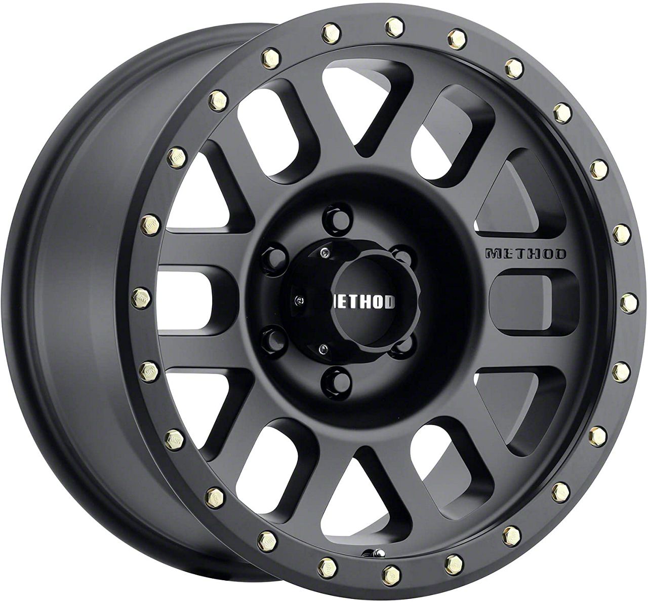 Method Race Wheels Titan MR309 Grid Matte Black 6-Lug Wheel; 18x9; 0mm ...