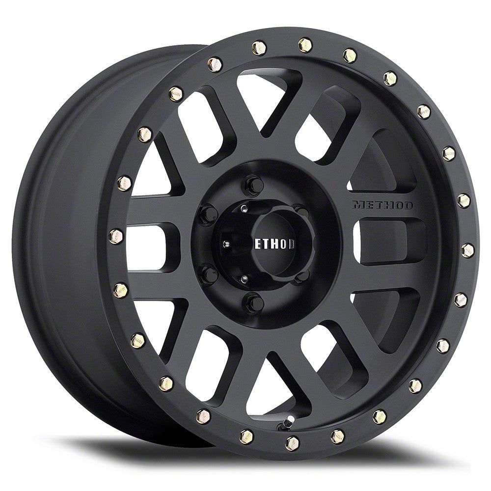 Method Race Wheels Tundra MR309 Grid Matte Black 5-Lug Wheel; 17x8.5 ...