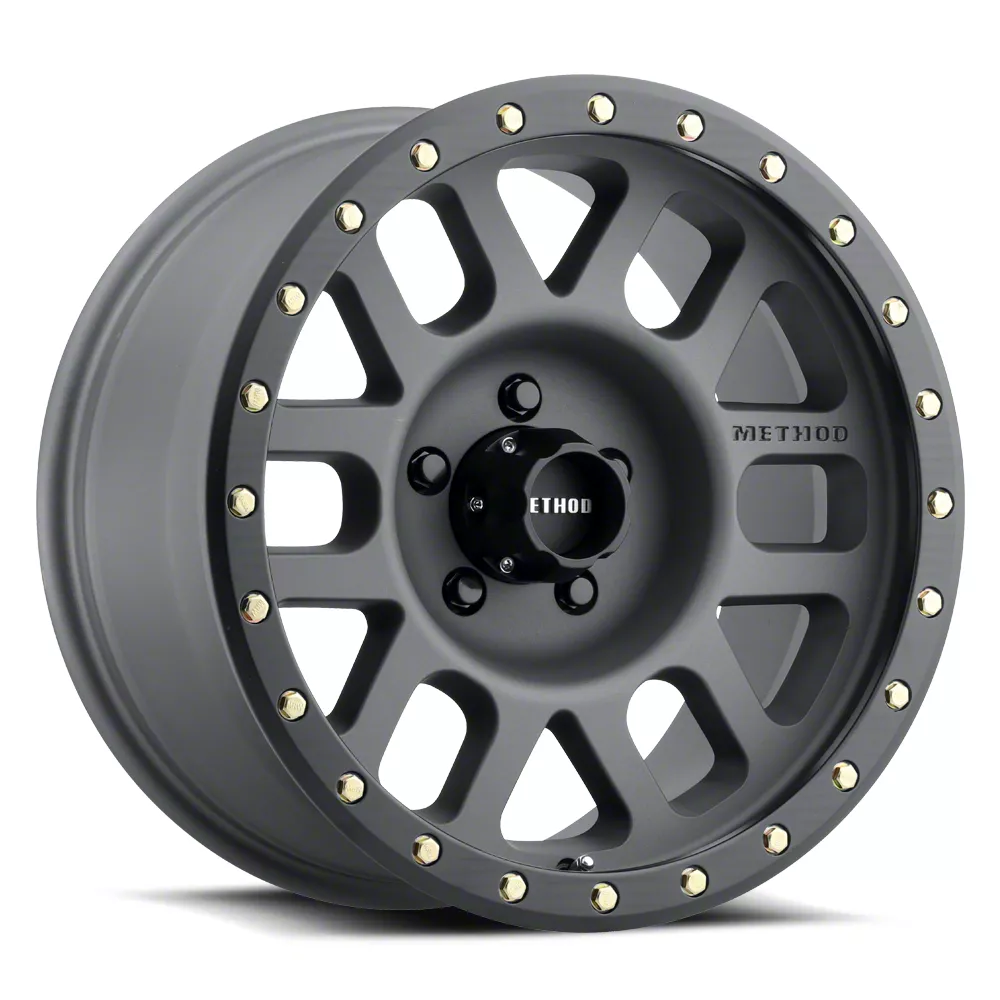 Method Race Wheels Tundra MR309 Grid Titanium with Matte Black Lip 5 ...