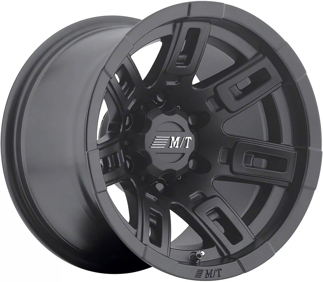Mickey Thompson Jeep Wrangler SIDEBITER II Satin Black Wheel; 15x10 ...
