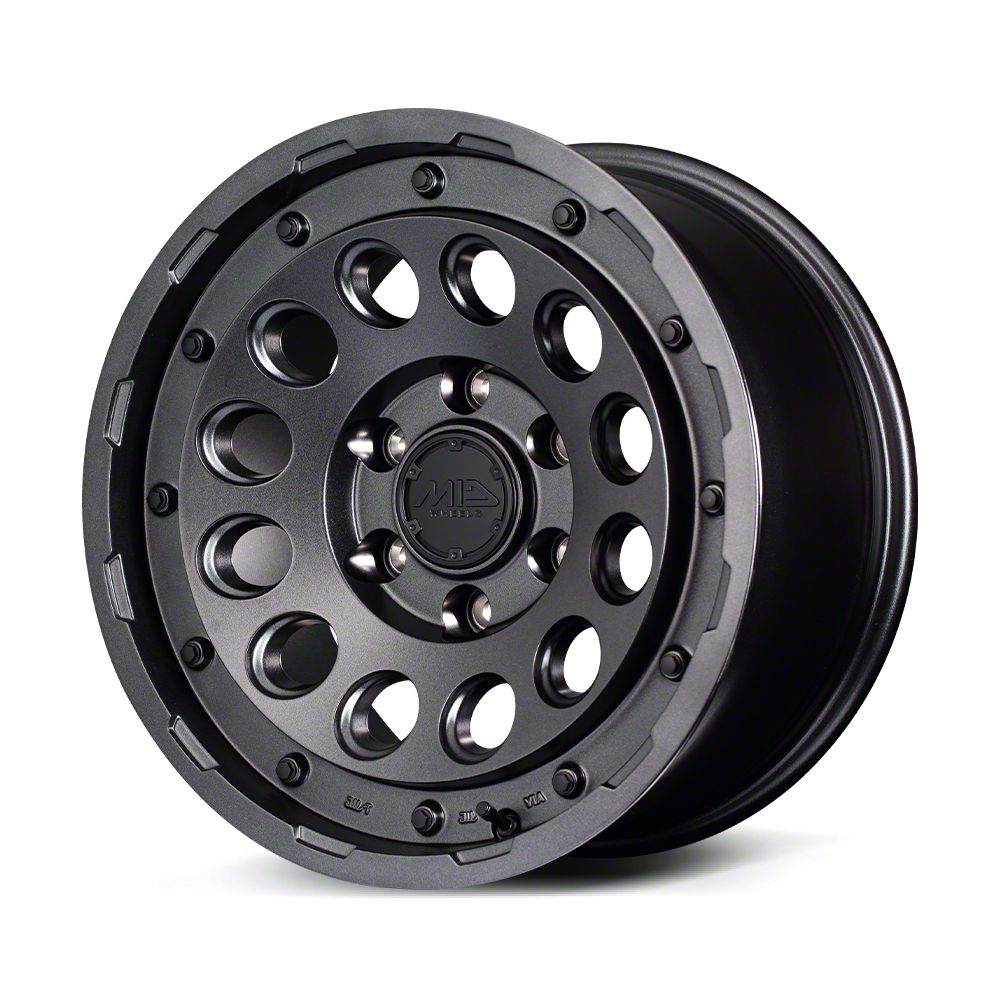 MID Wheels by RAYS Toyota 4-Runner H12 Barrel Black 6-Lug Wheel; 17x8.5 ...