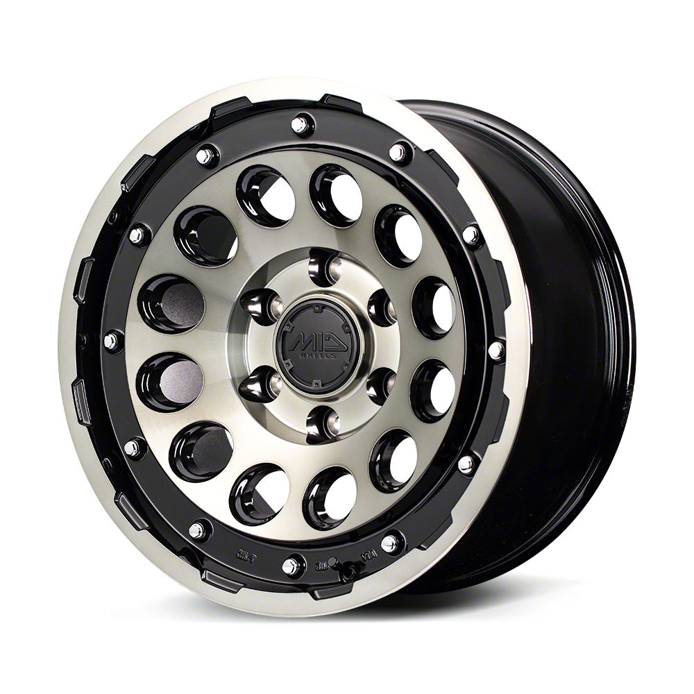 MID Wheels by RAYS Toyota 4-Runner H12 Black Clear/MC 6-Lug Wheel; 17x8 ...