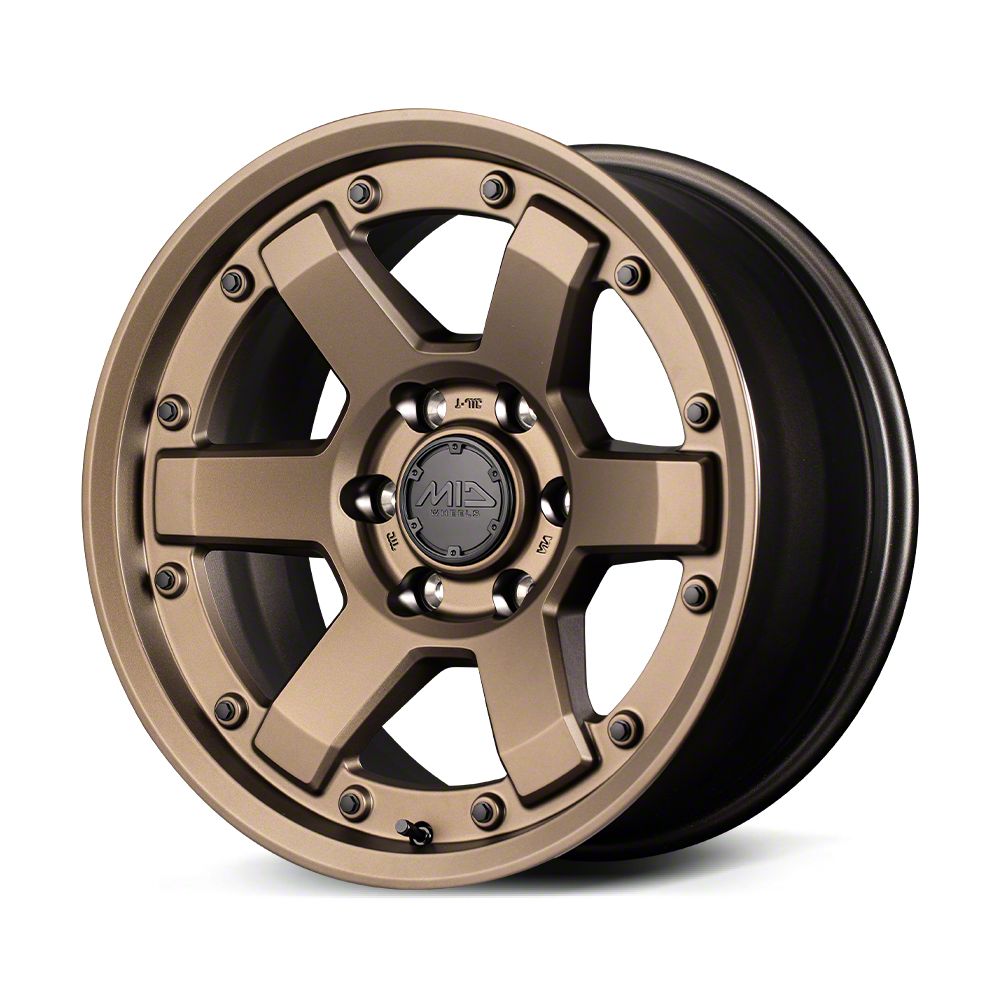 MID Wheels by RAYS Bronco M6 Dark Bronze 6-Lug Wheel; 18x9; 10mm Offset ...