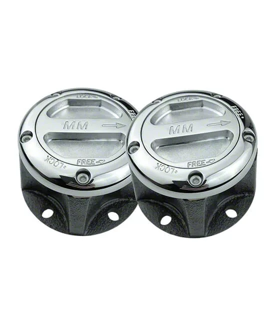 Mile Marker Jeep Wrangler Premium Locking Hubs; 5-Bolt 27-Spline ...