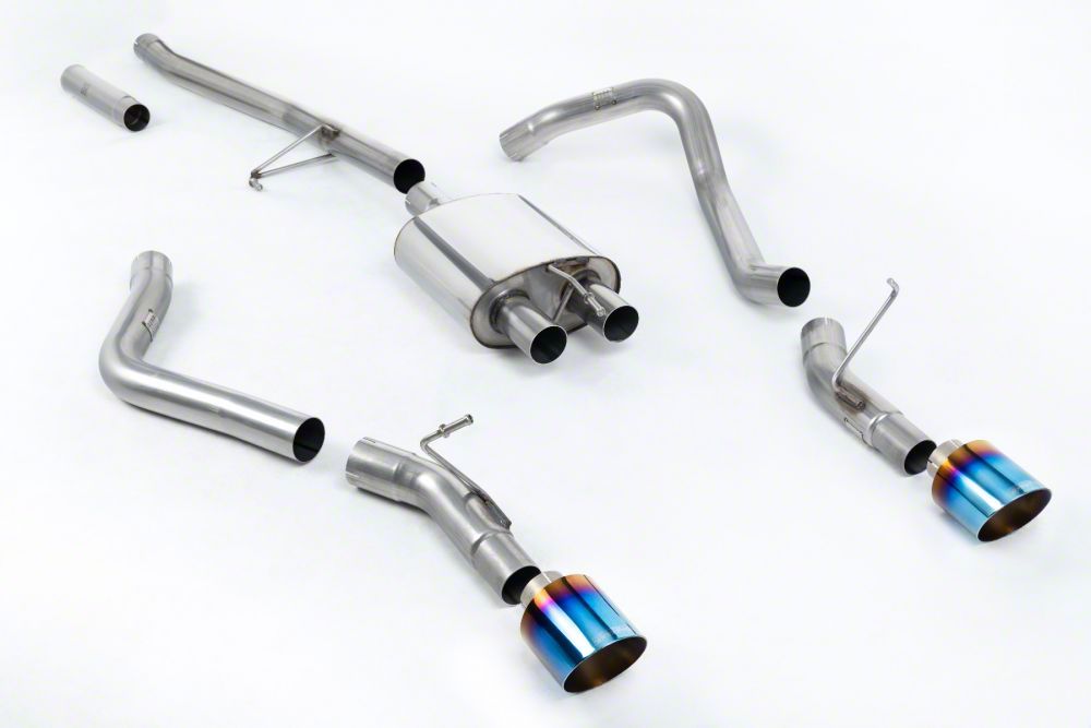 Milltek Jeep Gladiator Dual Exhaust System with Burnt Titanium Tips ...