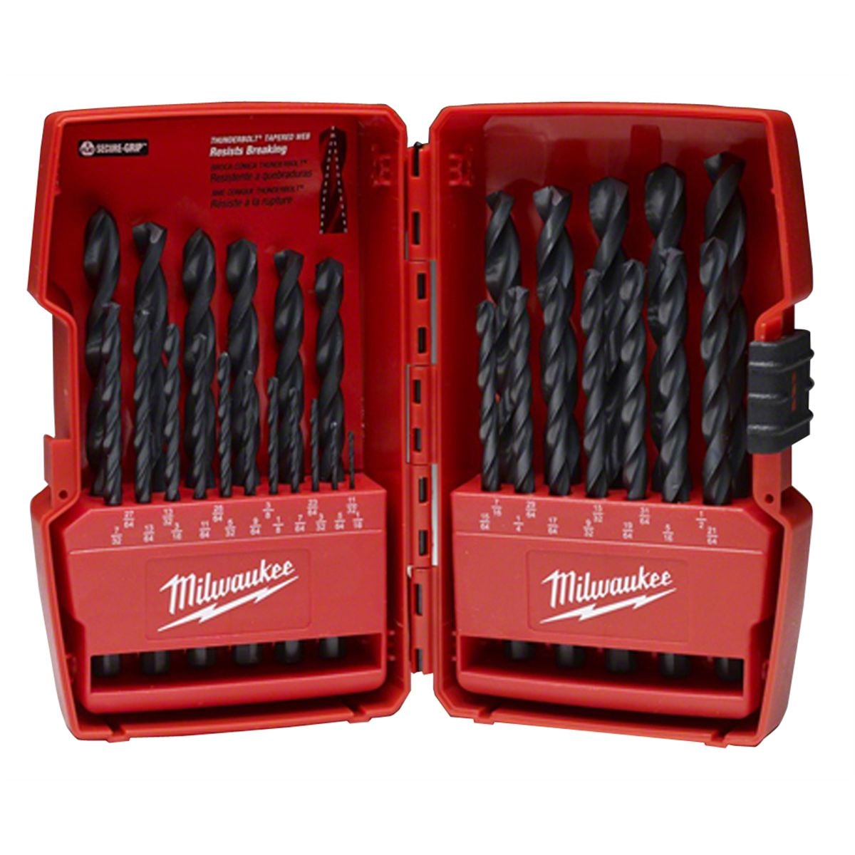 Milwaukee Tool Universal XT THUNDERBOLT Black Oxide Drill Bit Set; 29 ...