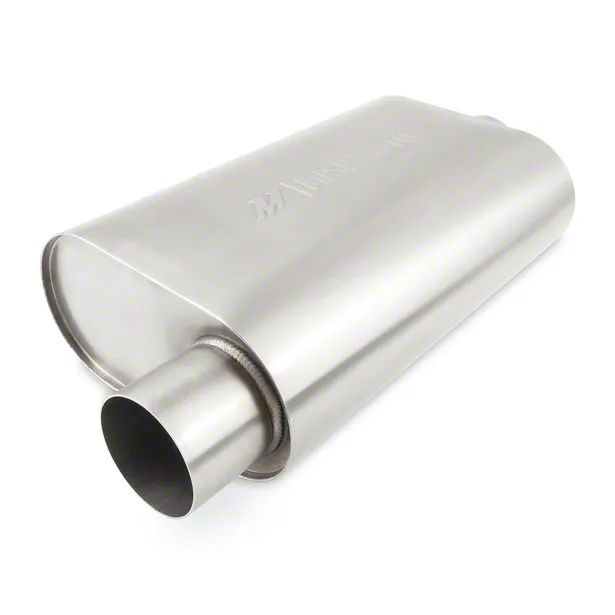 Mishimoto Jeep Cherokee Offset Muffler; 3-Inch Inlet/3-Inch Outlet ...