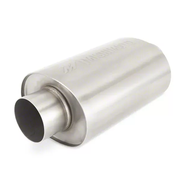 Mishimoto Jeep Gladiator Resonator Muffler; 3-Inch Inlet/3-Inch Outlet; Brushed MMEXH-RES-3BR ...