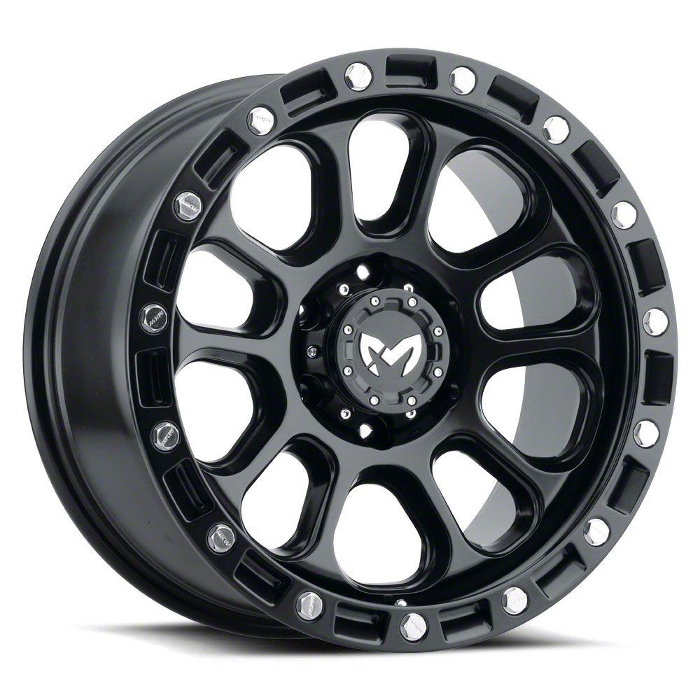 MKW Offroad Bronco M204 Satin Black 6-Lug Wheel; 20x9; 1mm Offset M204 ...