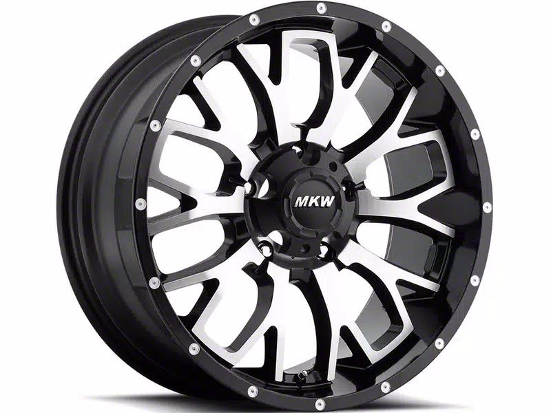 MKW Offroad Titan M95 Satin Black Machined 6-Lug Wheel; 18x9; 10mm Offset M95-1890655010B (17-24 ...