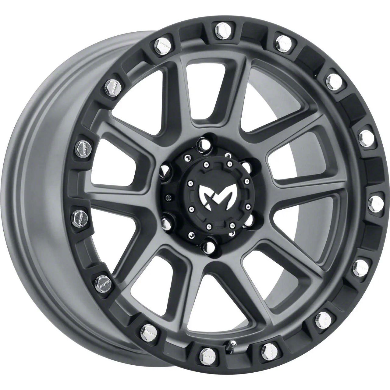 MKW Offroad Tundra M205 Matte Gray 6-Lug Wheel; 20x9; -12mm Offset M205 ...