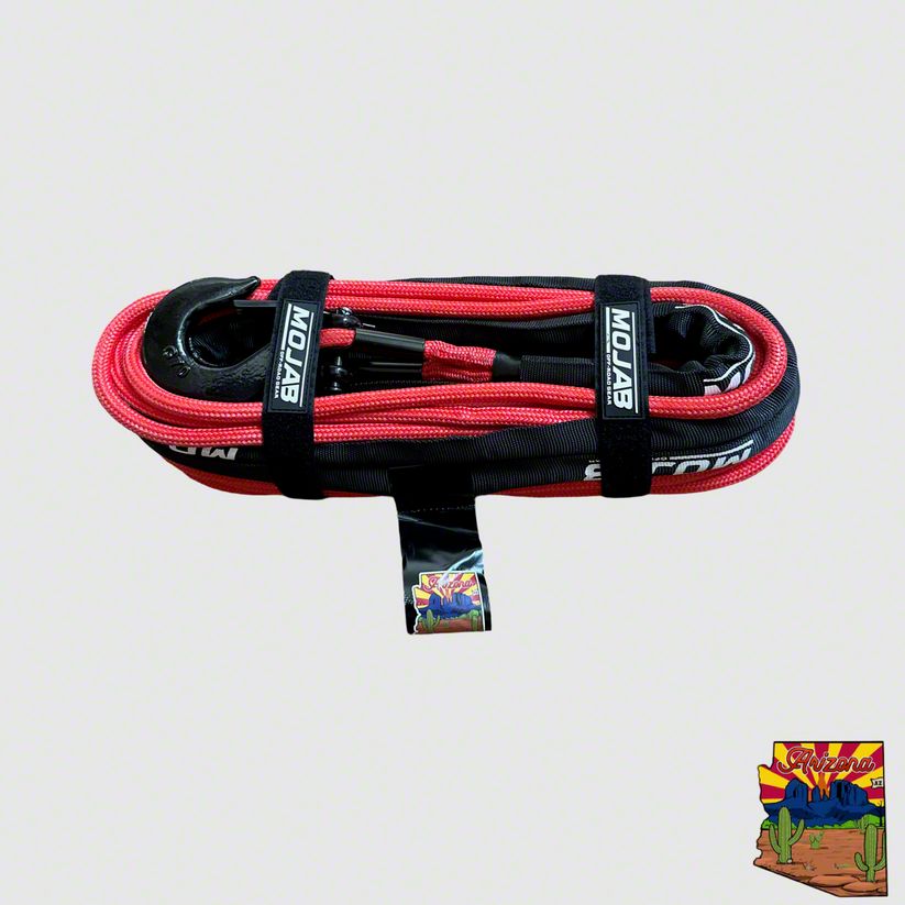 Mojab Offroad Tacoma 3/8-Inch x 85-Foot Double Braided Winch Rope with ...