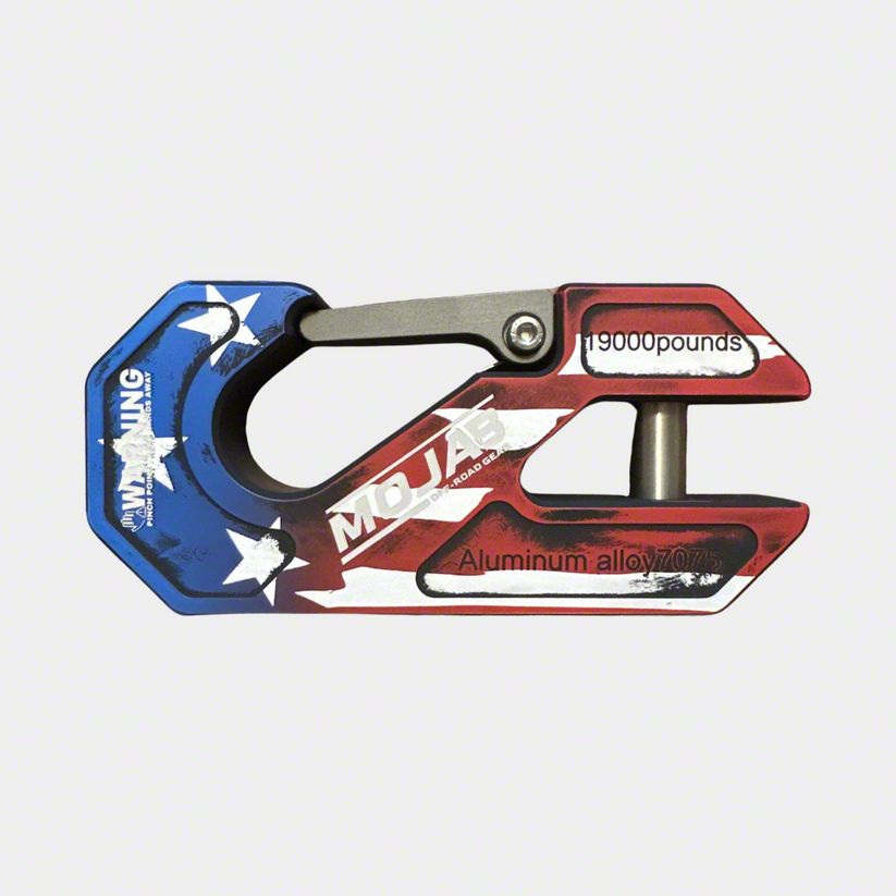 Mojab Offroad Tundra Aluminum Winch Shackle with Closed Latch; American ...