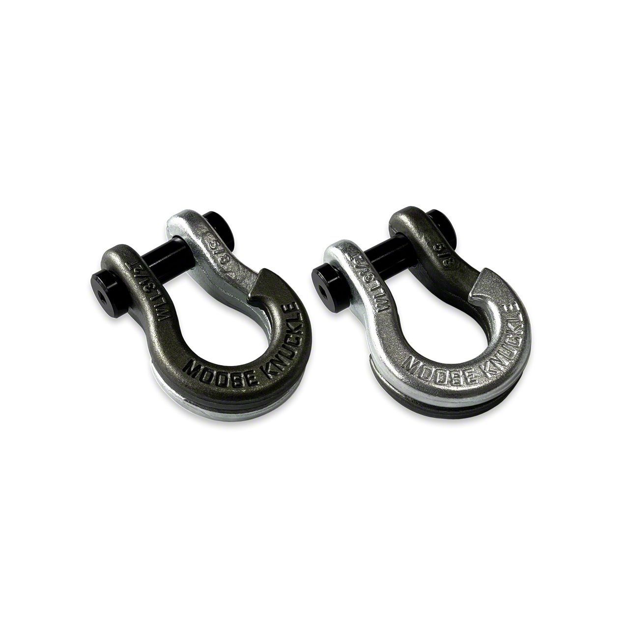 Moose Knuckle Offroad Bronco Jowl Split Recovery Shackle 5/8 Combo; Raw ...