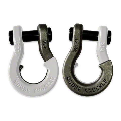 Moose Knuckle Offroad Titan Jowl Split Recovery Shackle 3/4 Combo; Pure ...