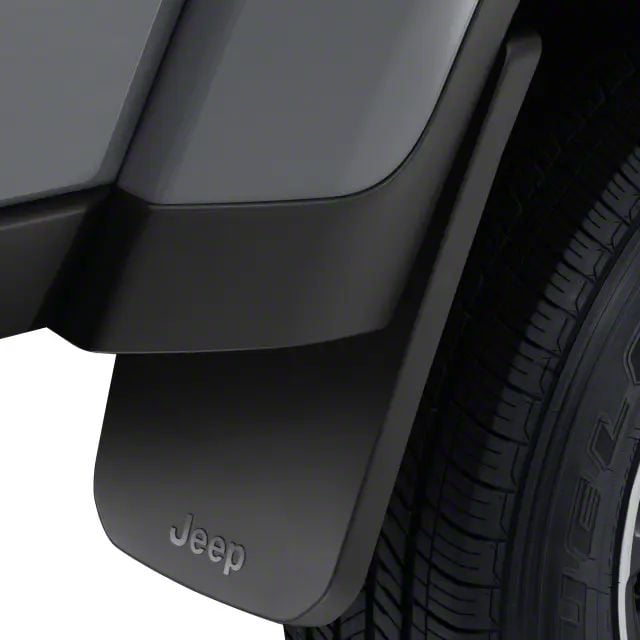 Mopar Jeep Gladiator Deluxe Molded Splash Guards with Jeep Logo; Rear ...
