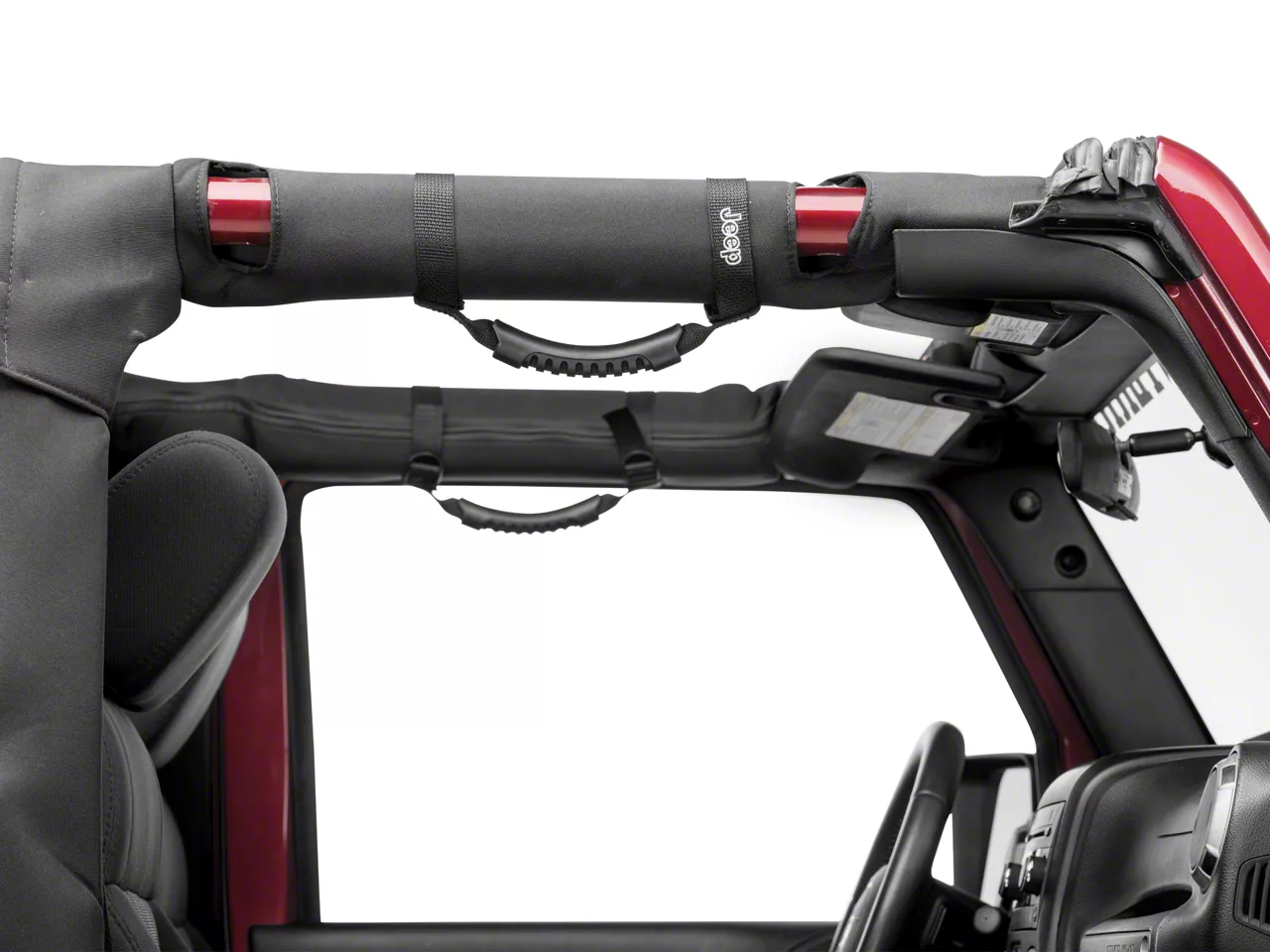 Mopar Jeep Gladiator Grab Handles with Jeep Logo 82211740AC (20-25 Jeep ...