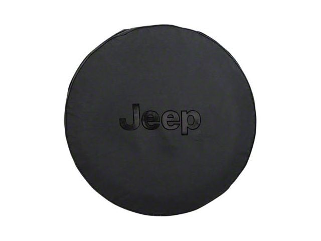 Mopar Jeep Wrangler Jeep Logo Spare Tire Cover Black J129634 66 18