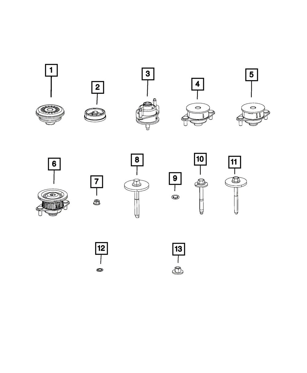 Mopar Jeep Wrangler Body Hold Down Screw 06509458AA (07-25 Jeep ...