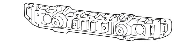 Mopar Jeep Wrangler Bumper Impact Absorber; Molded; Front 68293705AB ...