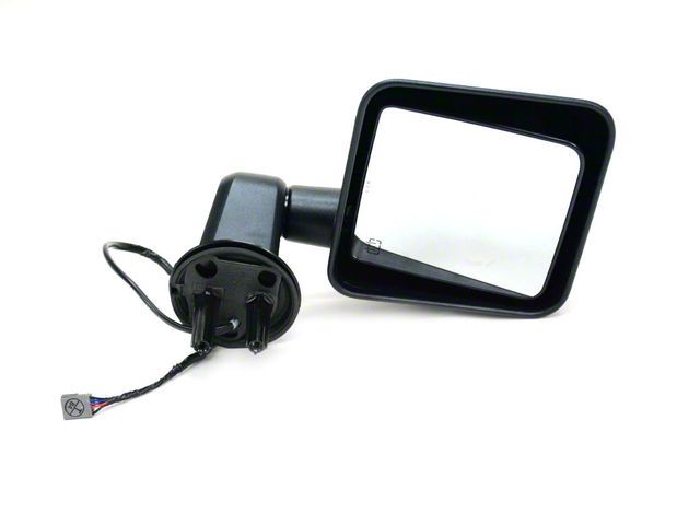Mopar Jeep Wrangler Door Mirror Set; Left; Power Heated; Textured ...