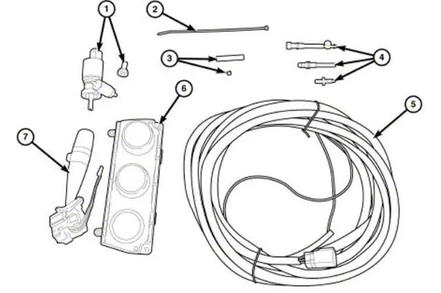 Mopar Jeep Wrangler Hard Top Wiring Conversion Kit 82212859AB (11-13 ...