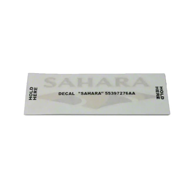 Mopar Jeep Wrangler Sahara Decal 55397276AA (Universal; Some Adaptation ...