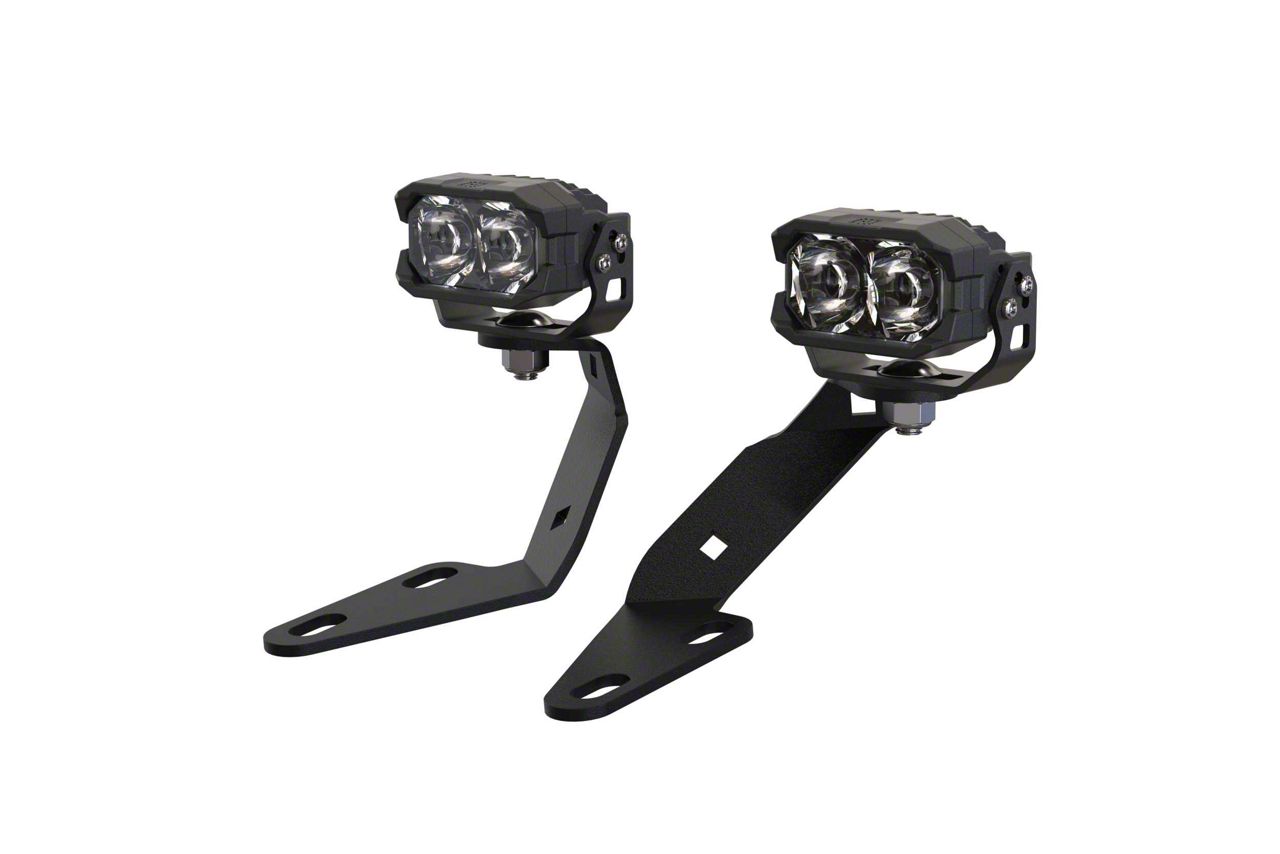 Morimoto Toyota 4-Runner 2Banger A-Pillar Kit; HXB Yellow Combo Beam 2B ...
