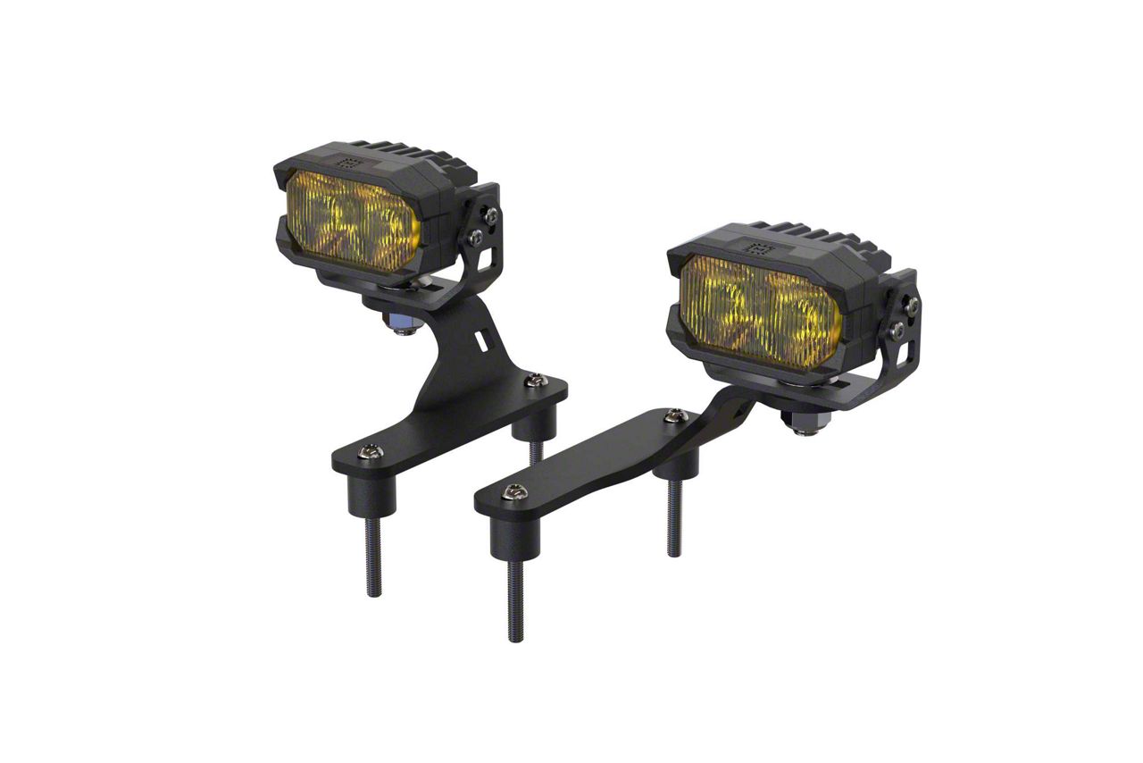 Morimoto Jeep Gladiator 2Banger A-Pillar Kit; NCS White Flood Beam 2B ...