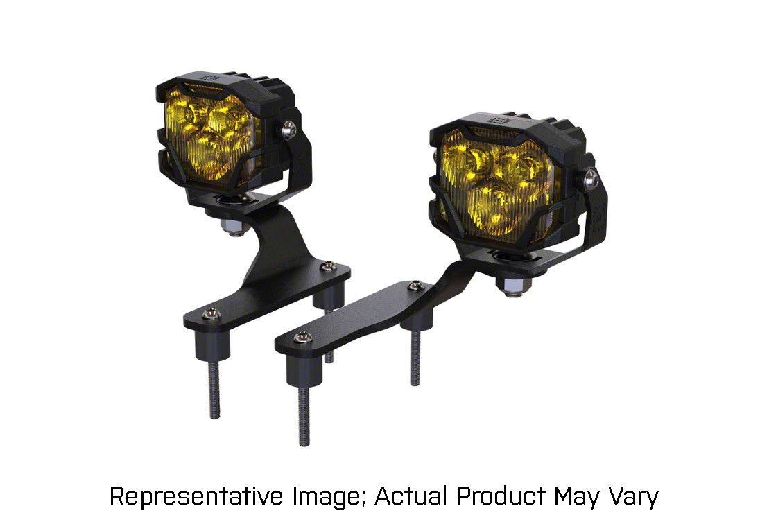 Morimoto Jeep Gladiator 4Banger Ditch Light Kit; HXB White Flood Beam ...