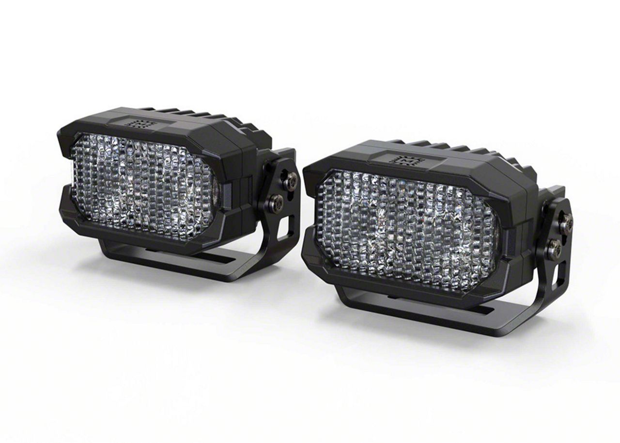 Morimoto Jeep Wrangler 2Banger LED Pod Lights; HXB White Flood Beam ...