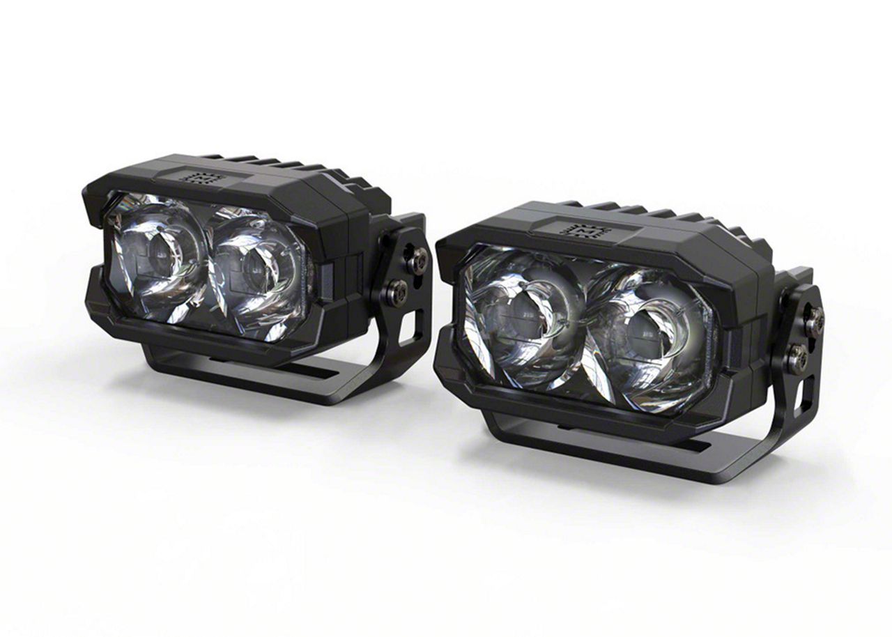 Morimoto Jeep Wrangler 2Banger LED Pod Lights; HXB White Spot Beam ...